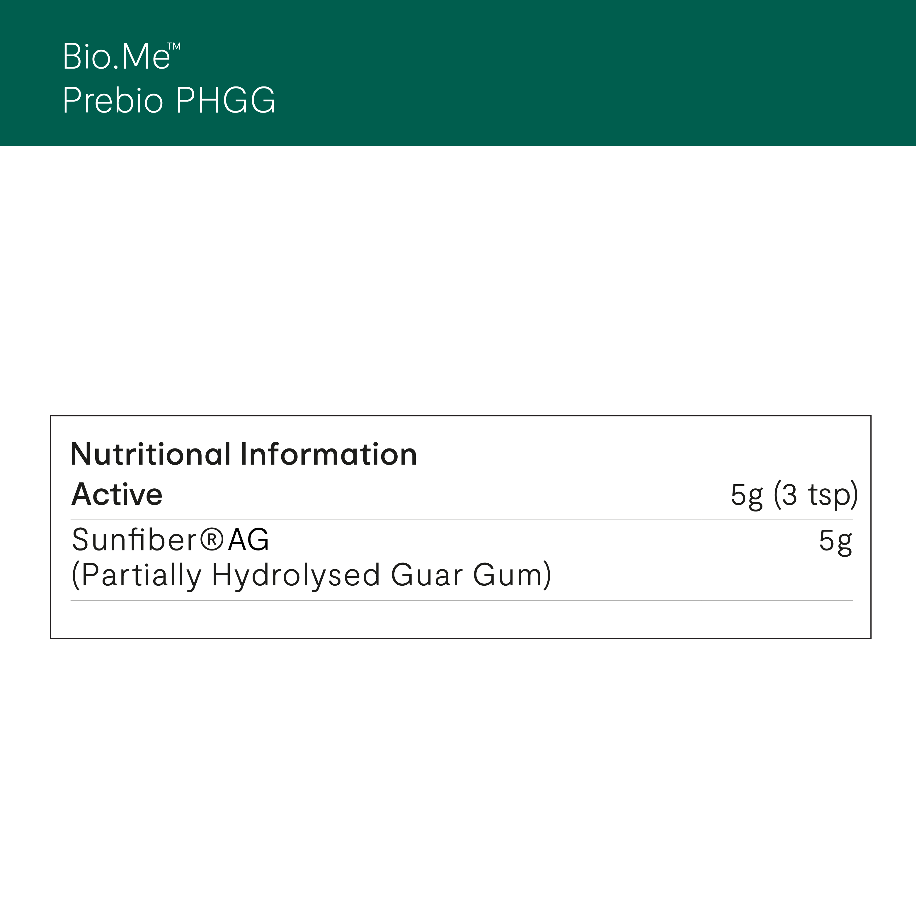 Bio.Me Prebio PHGG Refill Pouch 150g - Healthpath
